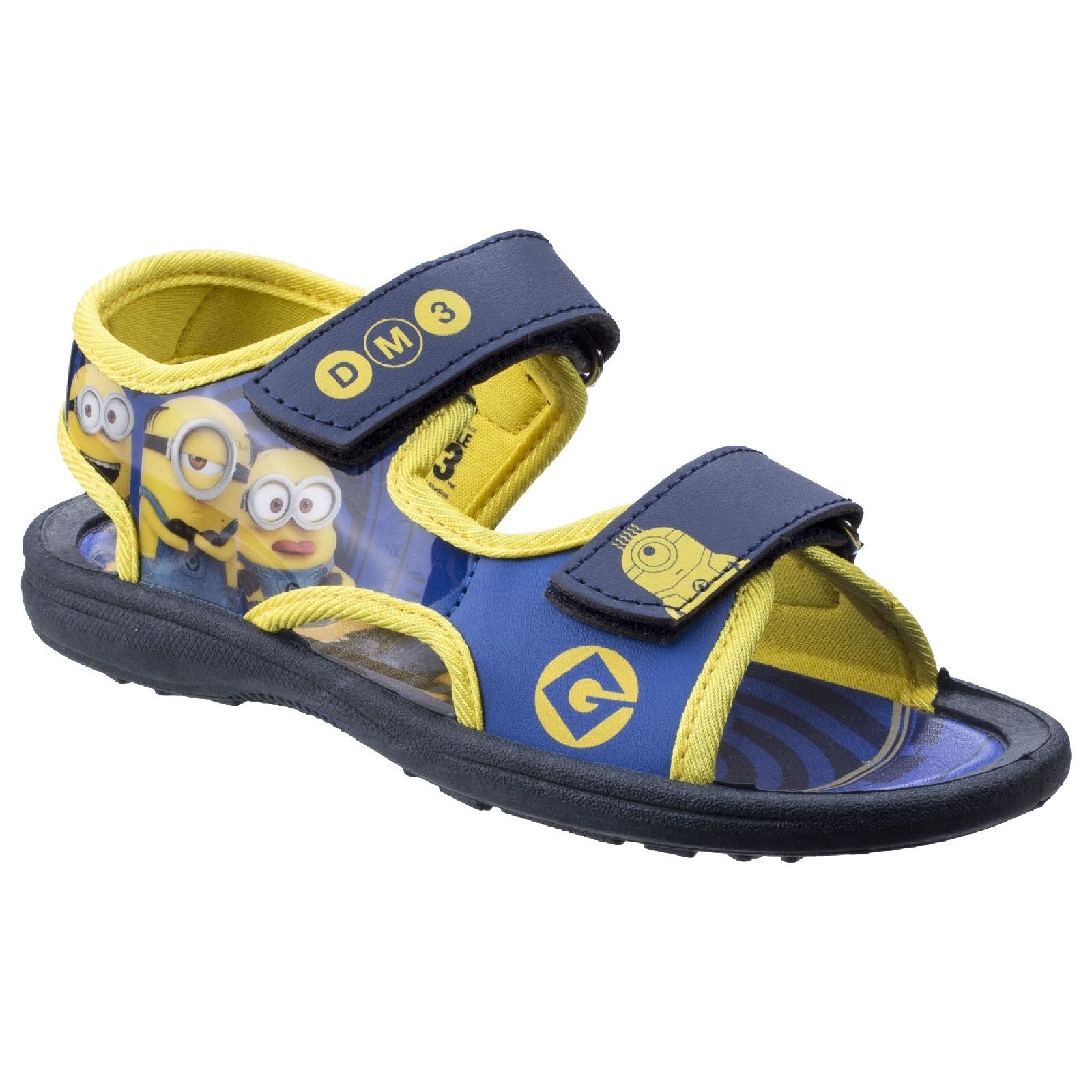 Official Despicable Me 3 Minions Sandals for Kids, Easy Touch-Fastenin